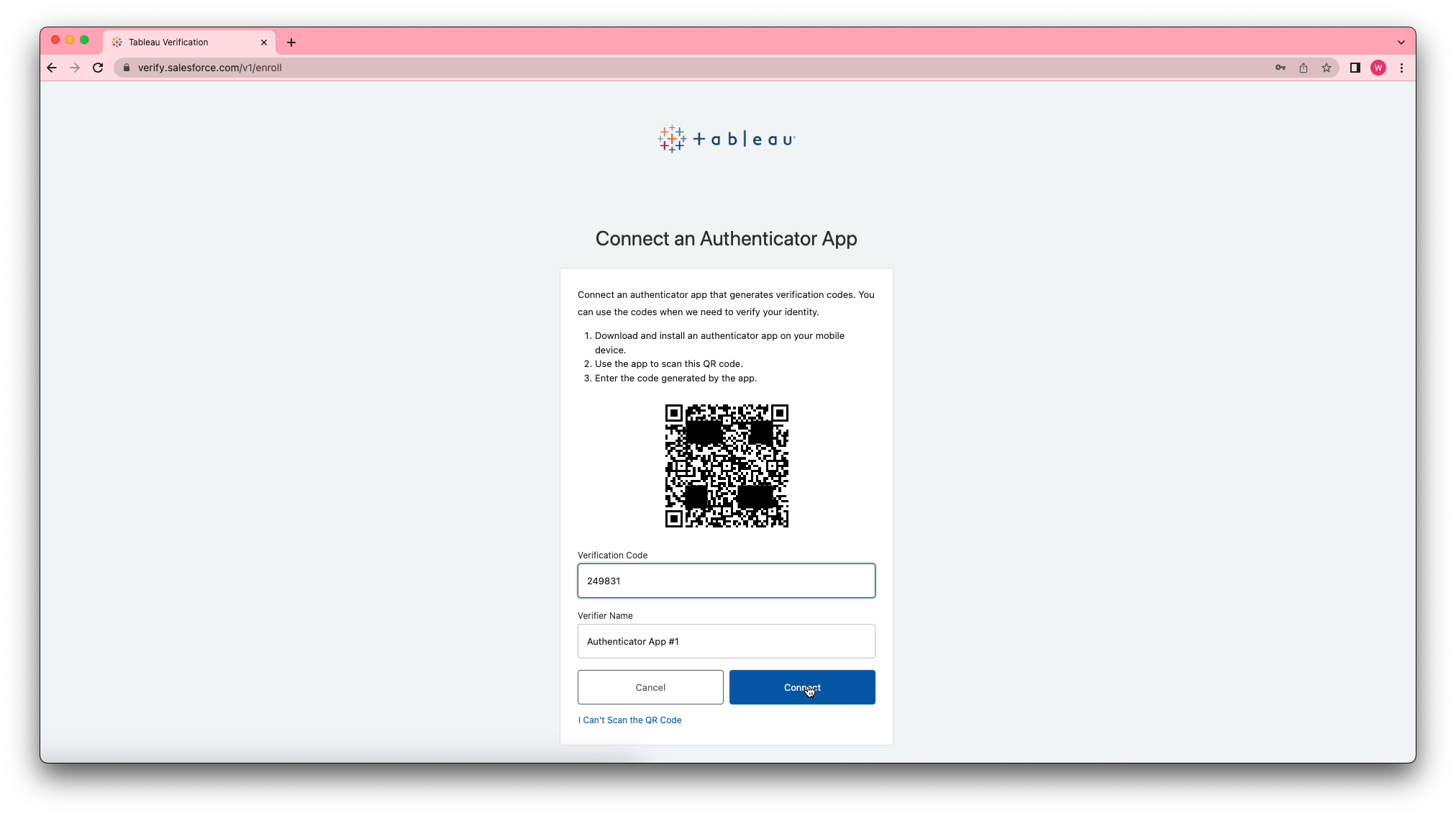 Tableau MFA - One-Time Password Generator – Propic